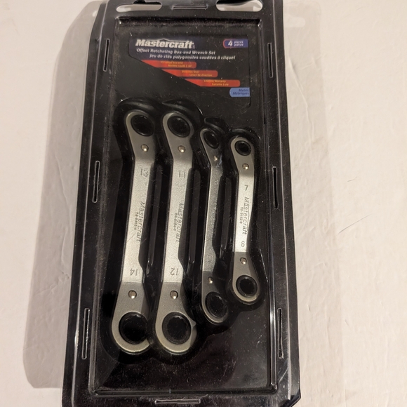 Mastercraft | Other | Mastercraft Offset Ratcheting Boxend Wrench Set ...